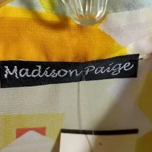 Madison Paige | Tops | Madison Paige Multicolor Buttonup Shirt Yellow ...